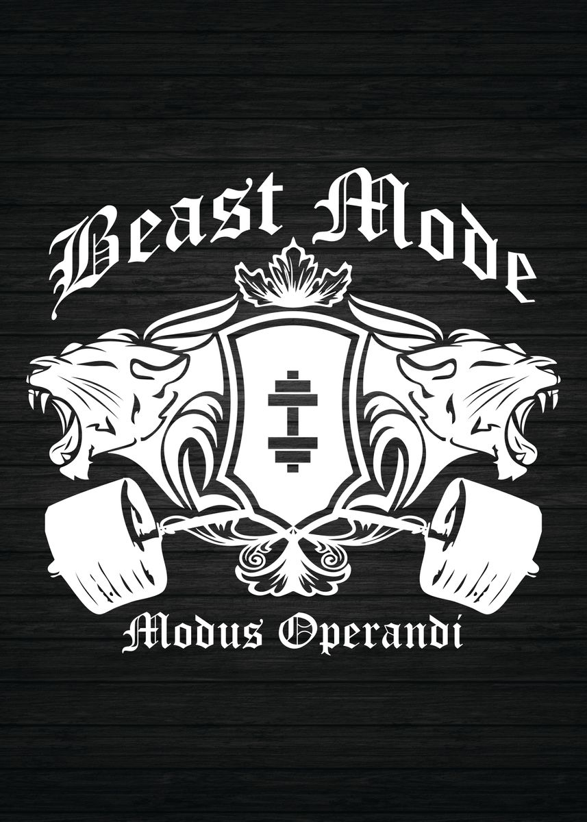 'Beast Mode' Poster, picture, metal print, paint by CHAN | Displate