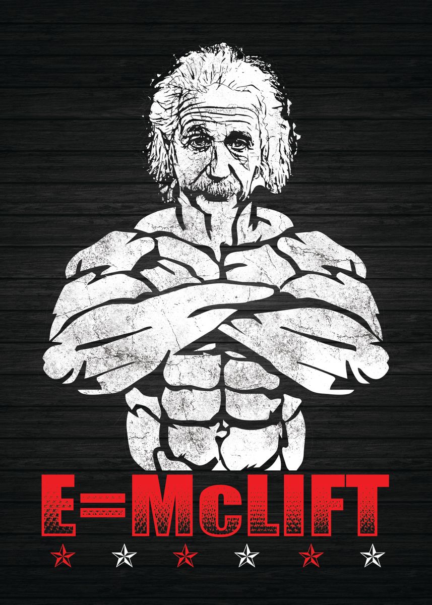 'Einstein Formula For Gains' Poster, picture, metal print, paint by ...