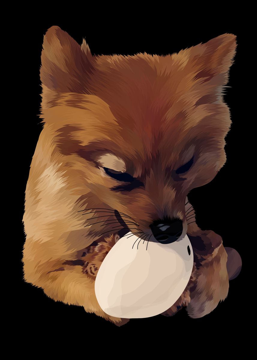 'The Dog Vector' Poster by Ega WaMa | Displate