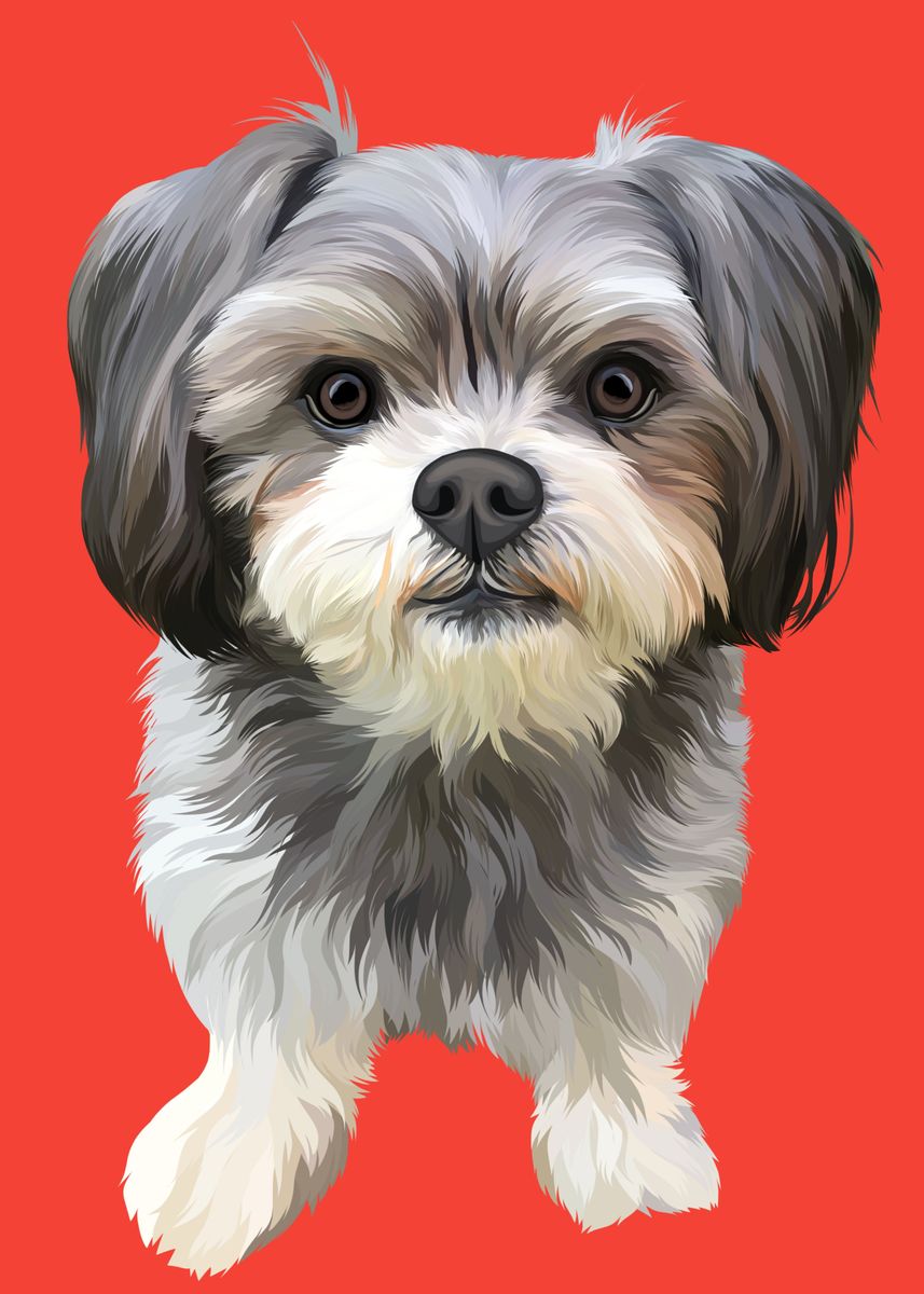 'The Dog Vector' Poster, picture, metal print, paint by Ega WaMa | Displate