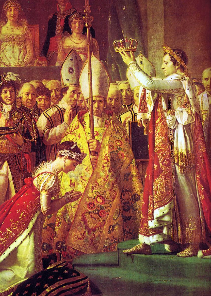 'Coronation of Napoleon I' Poster, picture, metal print, paint by ...
