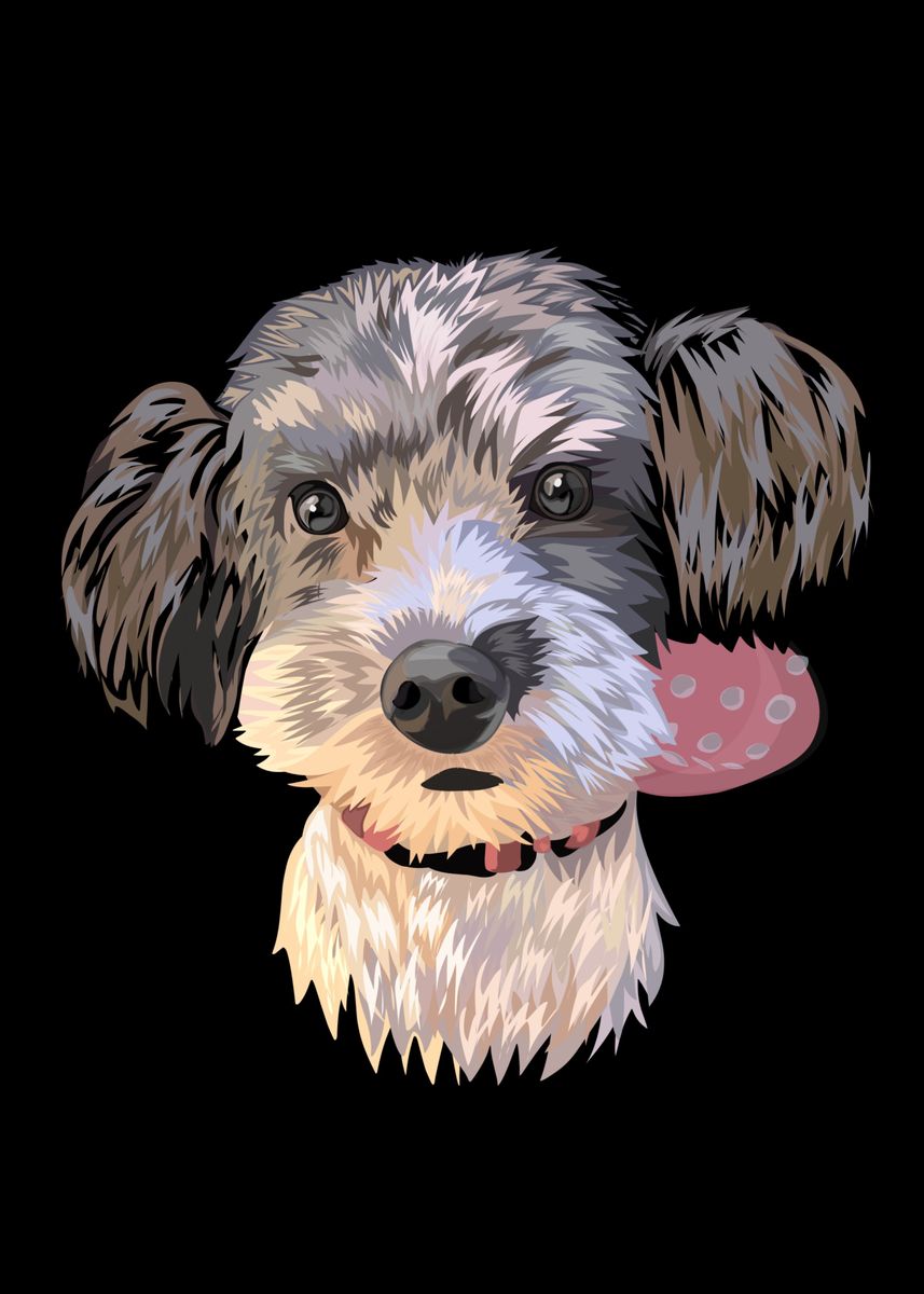 'The Dog Vector' Poster, picture, metal print, paint by Ega WaMa | Displate