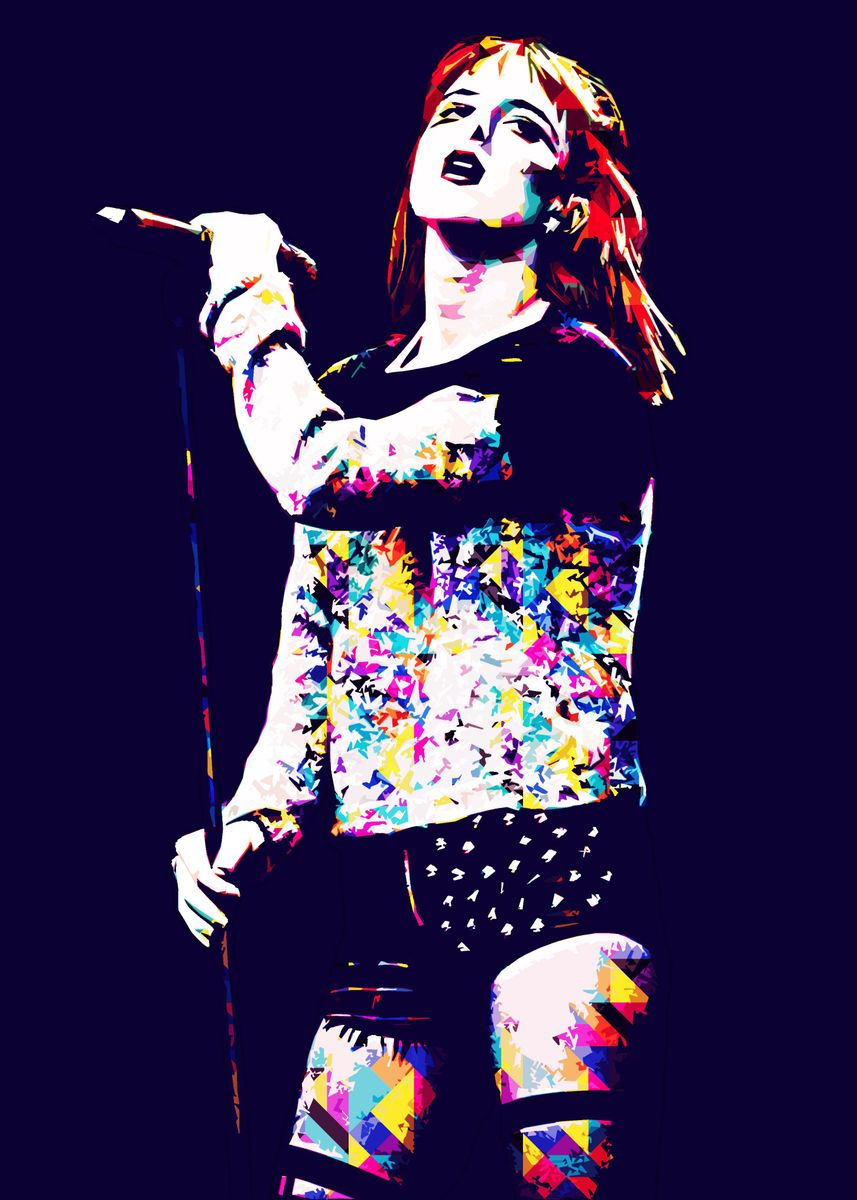 'Hayley Williams' Poster, picture, metal print, paint by TI KI | Displate