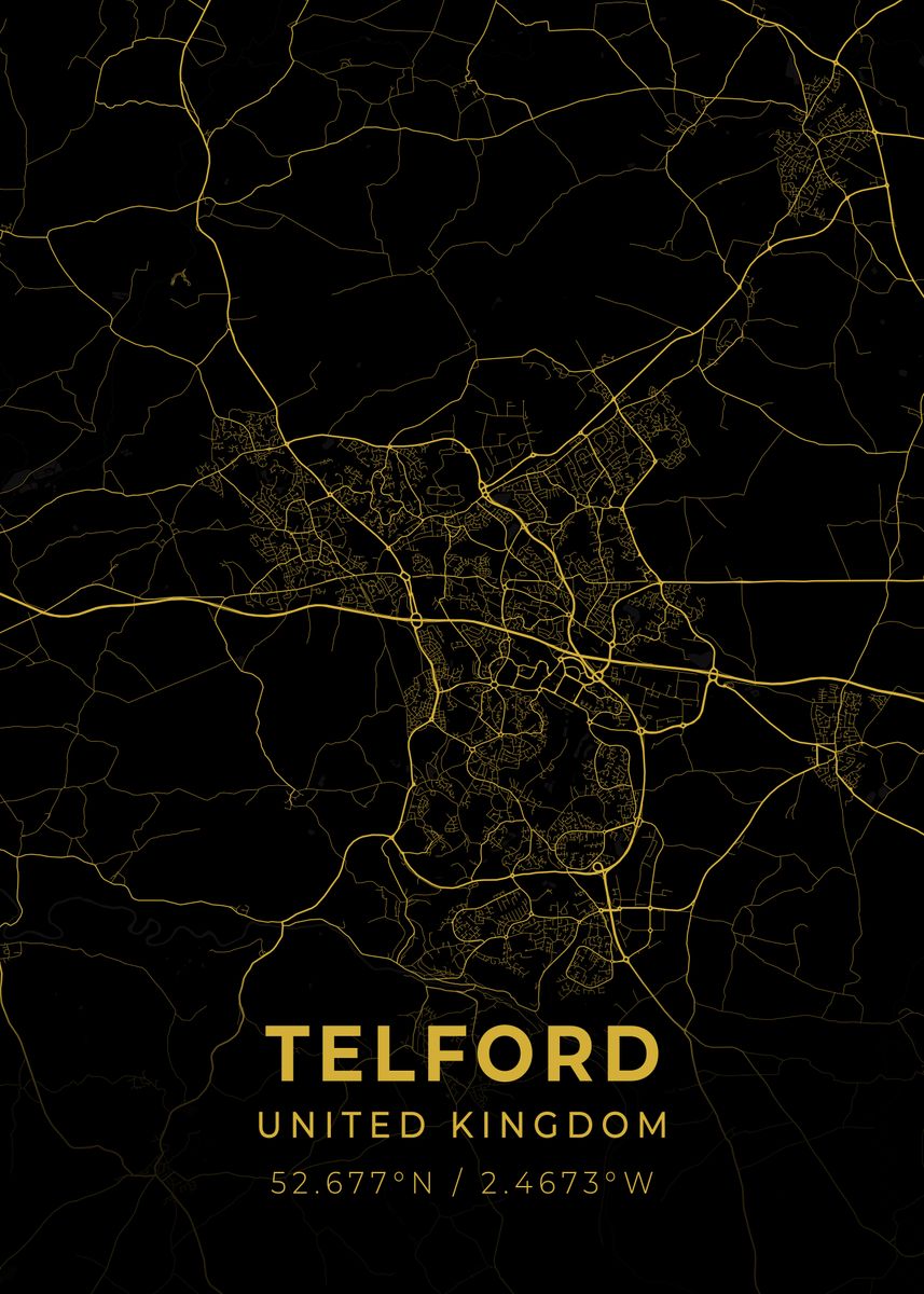 'Telford UK' Poster, picture, metal print, paint by Conceptual ...