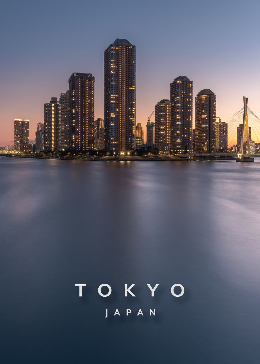 'Tokyo City' Poster, picture, metal print, paint by Nicolas Wauters ...