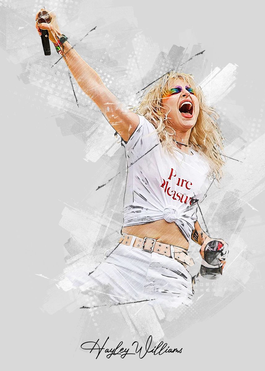 'Hayley Williams' Poster, picture, metal print, paint by Creative Shop ...