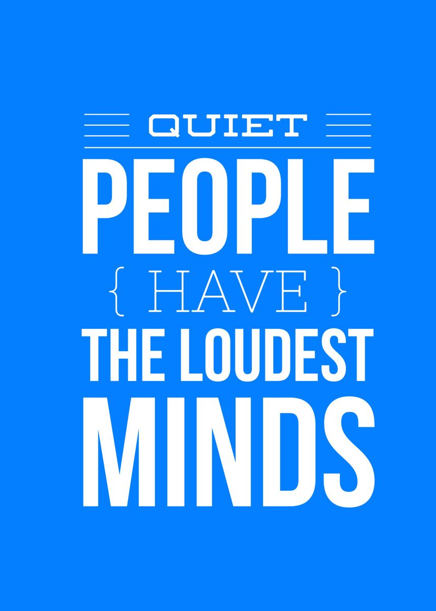 'Introvert Quote' Poster by Pixel Nation | Displate