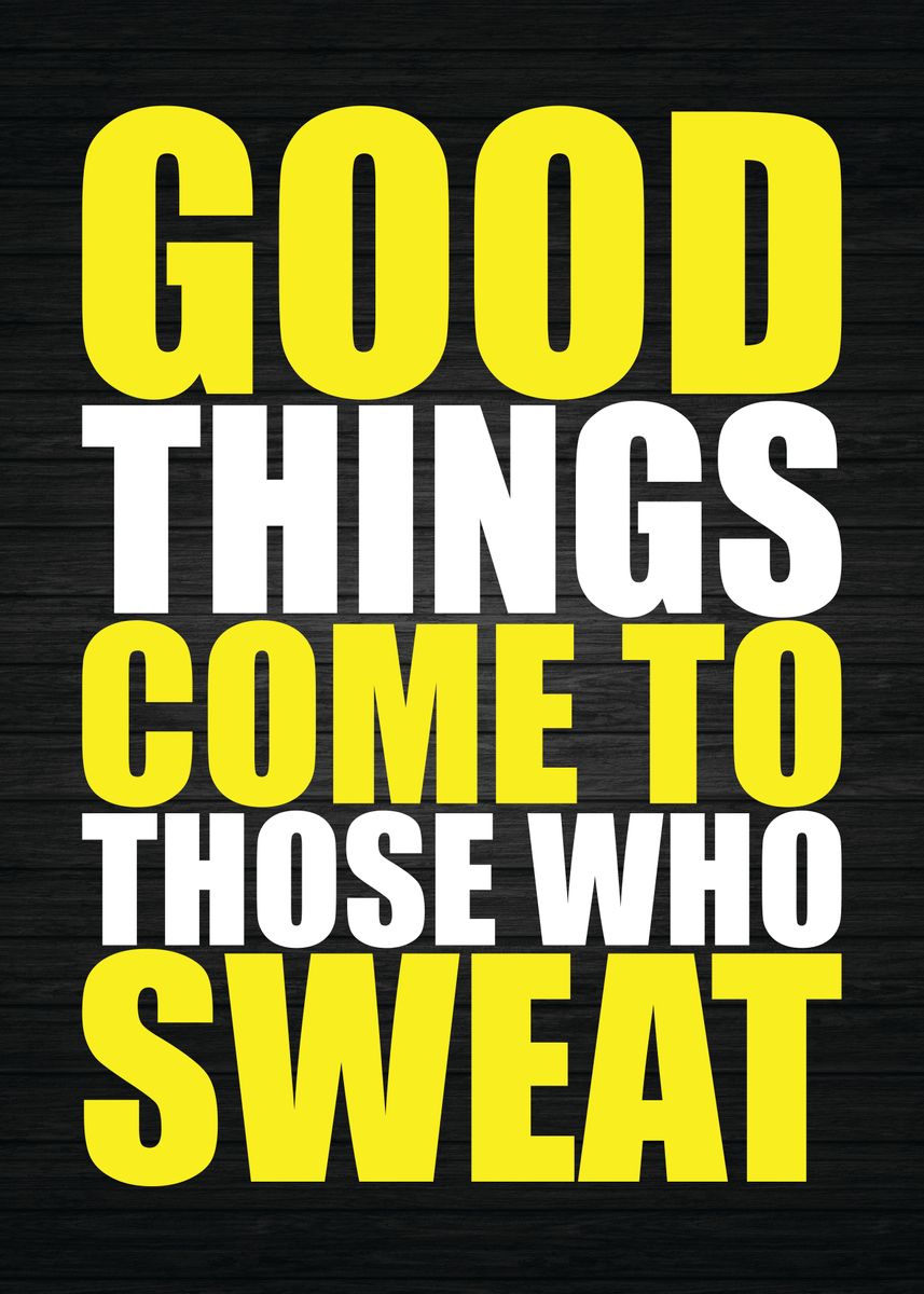 'Sweat' Poster, picture, metal print, paint by CHAN | Displate