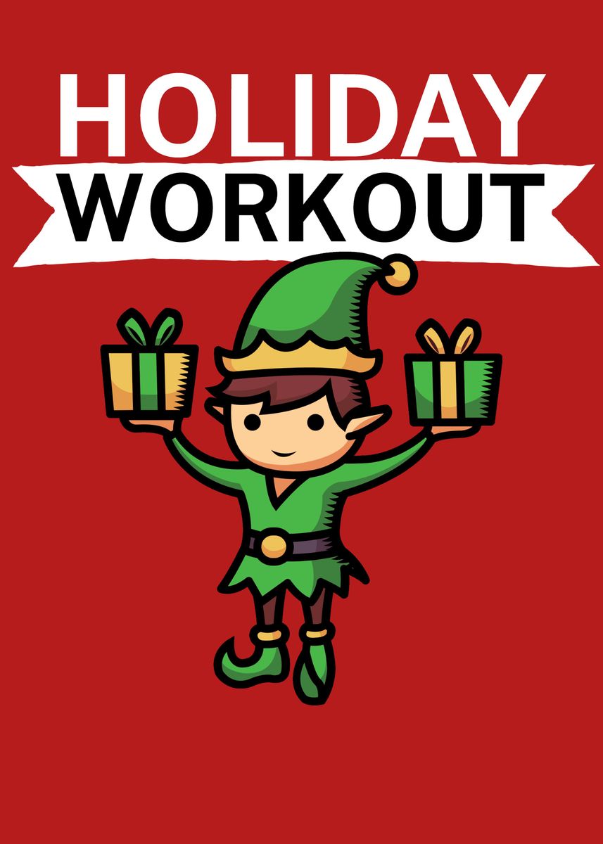 'Holiday workout' Poster, picture, metal print, paint by maxdesign ...
