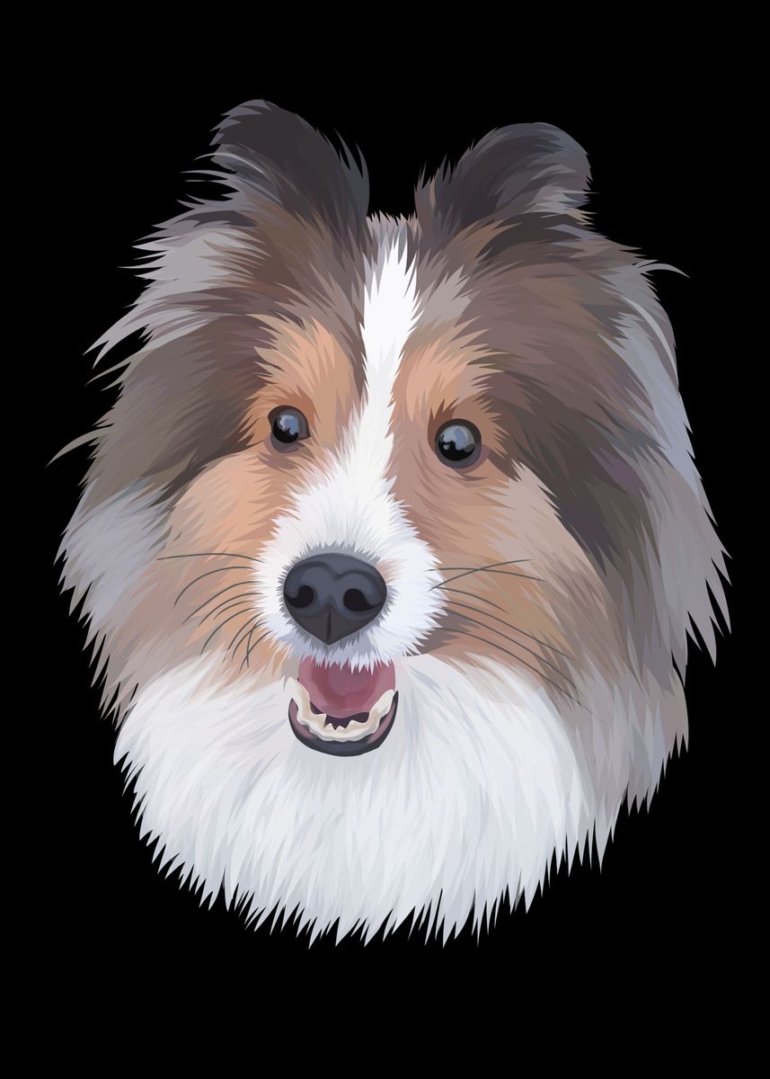 'The Dog Vector' Poster, picture, metal print, paint by Ega WaMa | Displate