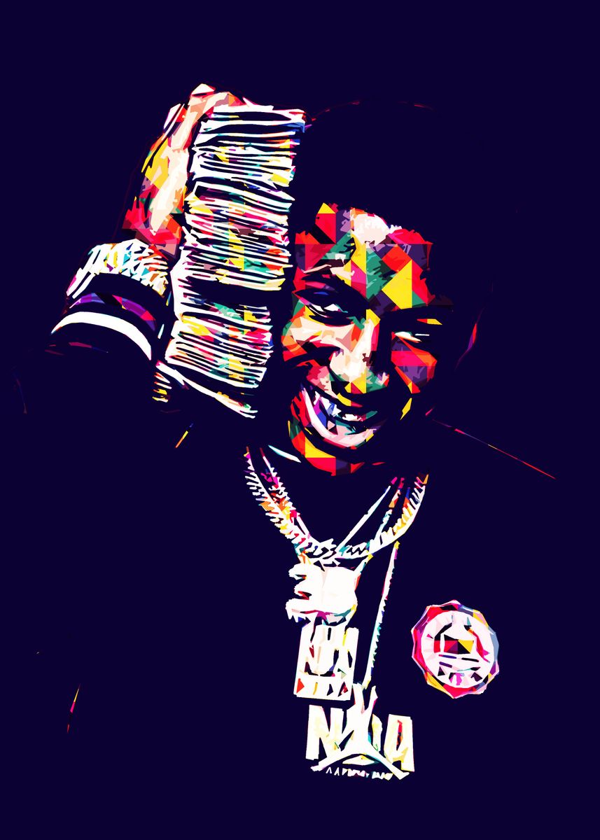 'Youngboy Never Broke Again' Poster, picture, metal print, paint by TI ...