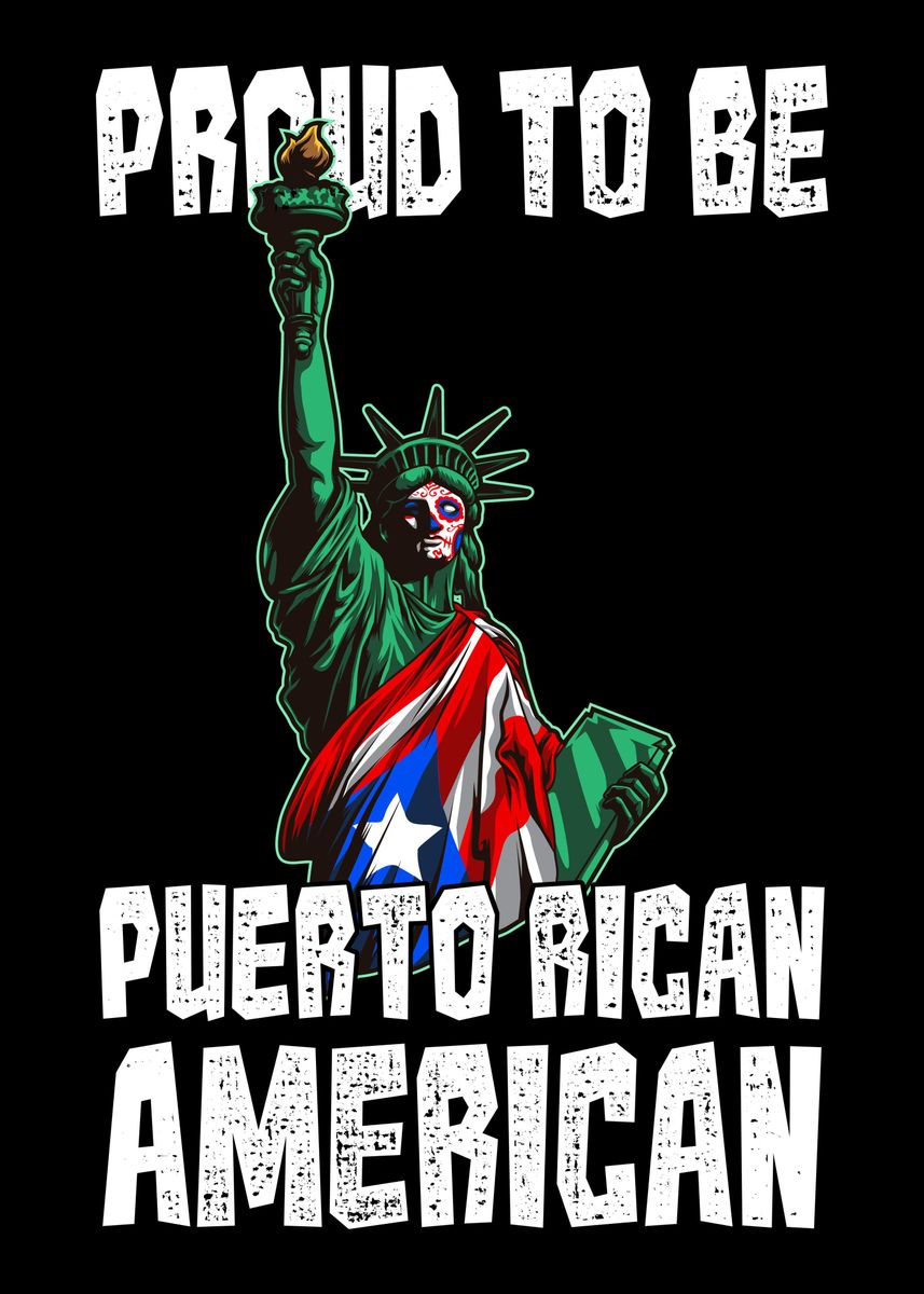 'Puerto Rico Liberty' Poster by Anziehend | Displate