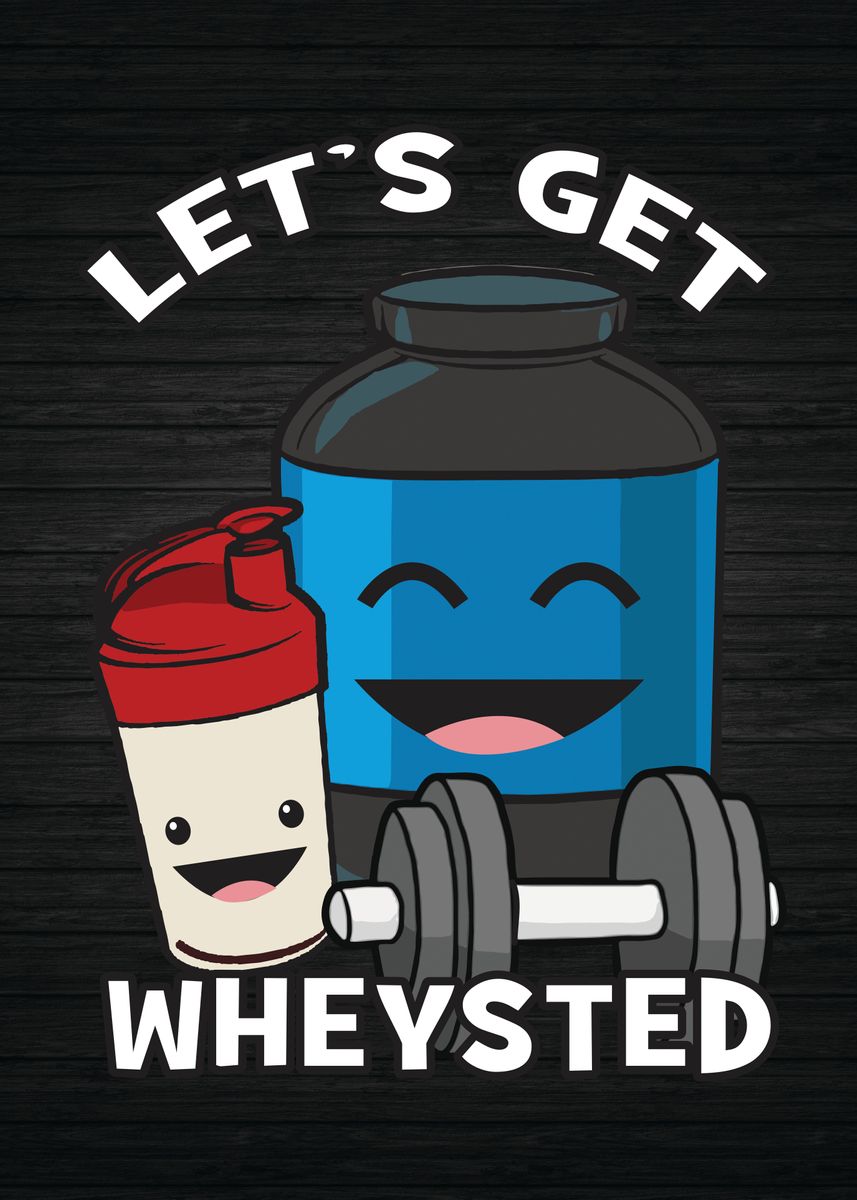'Lets Get Wheysted Anime' Poster, picture, metal print, paint by CHAN ...