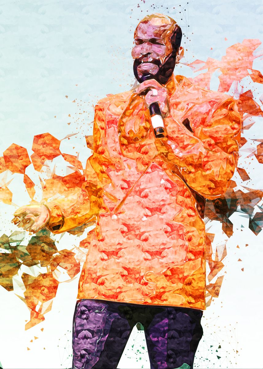 'Marvin Gaye' Poster, picture, metal print, paint by Franklin Ruben ...