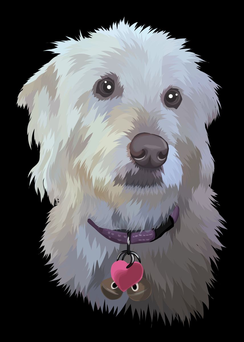 'The Dog Vector' Poster by Ega WaMa | Displate