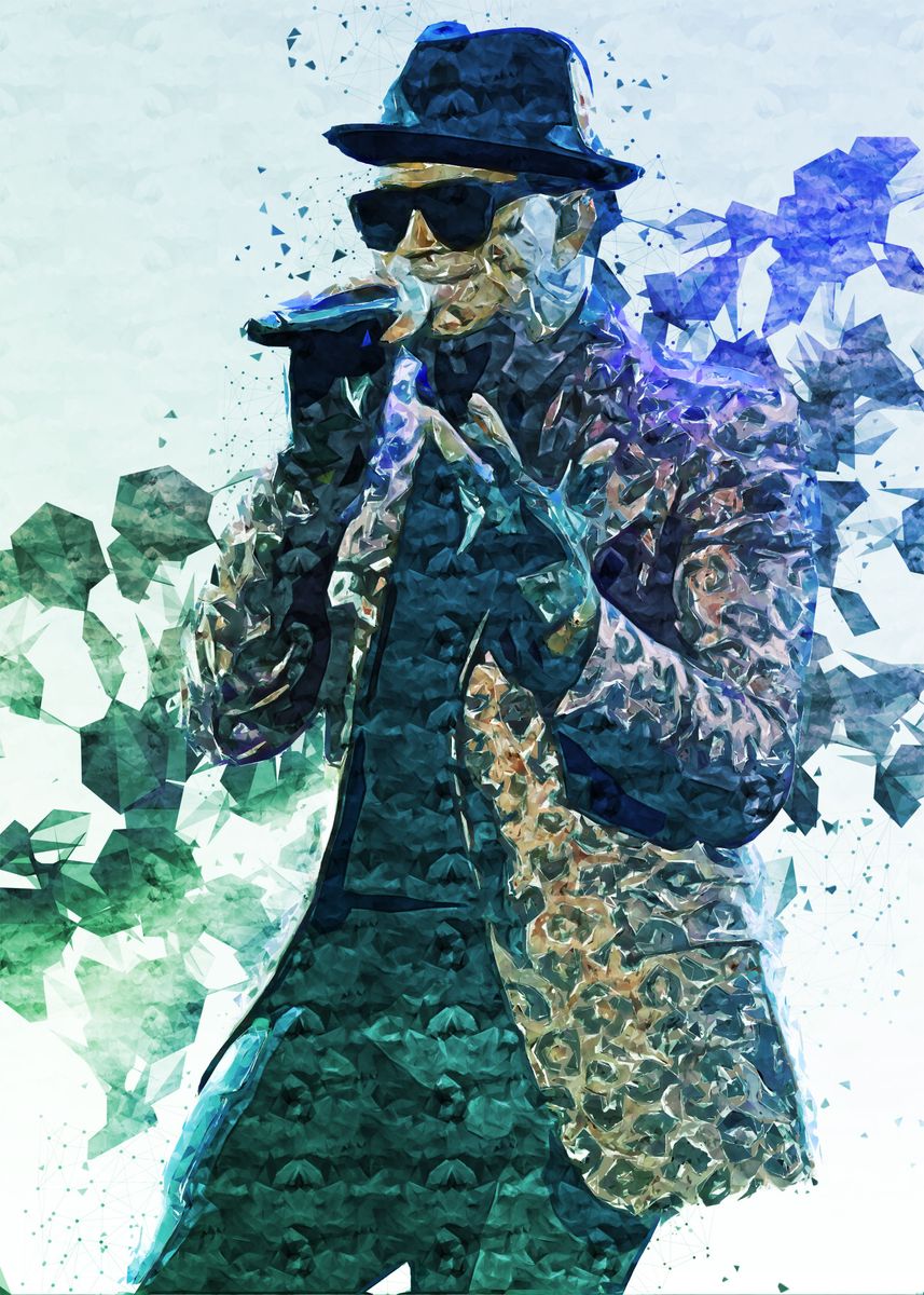 'Ne Yo' Poster, picture, metal print, paint by Franklin Ruben | Displate