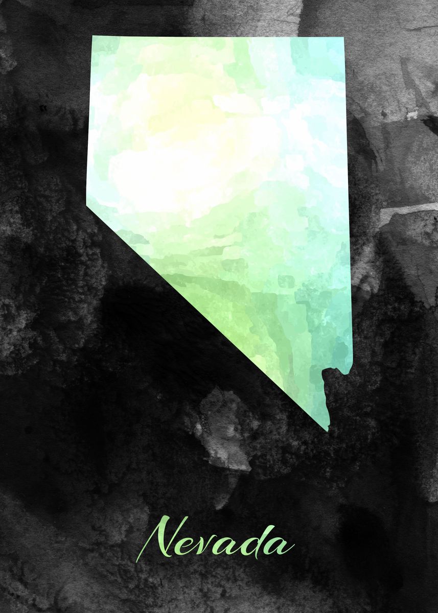 'Nevada' Poster, picture, metal print, paint by Mr Maker | Displate