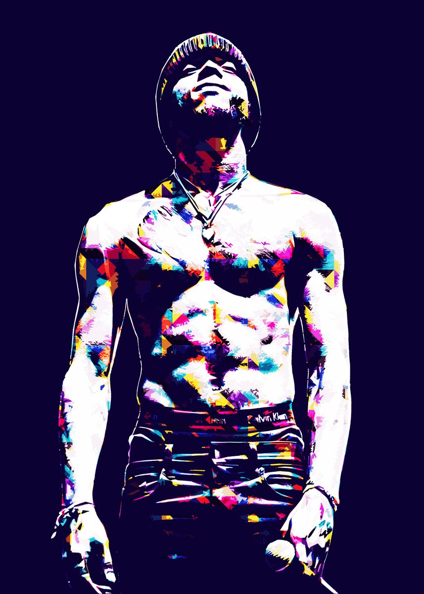 '6lack' Poster, picture, metal print, paint by ru ke | Displate