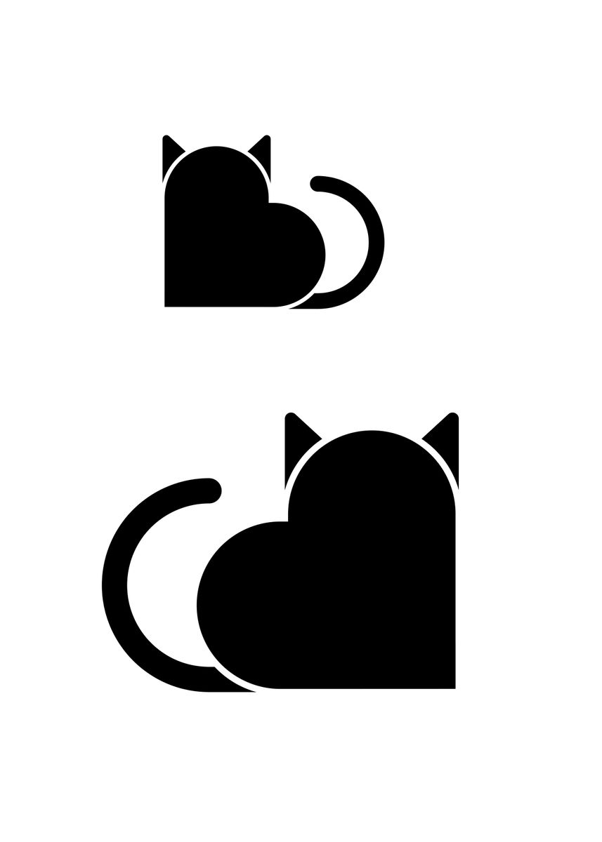 'Love Cats' Poster by Viktor Hertz | Displate