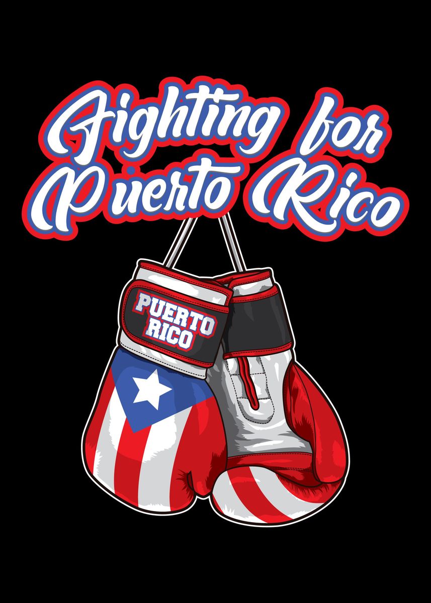 'Puerto Rican Boxer' Poster by Anziehend | Displate