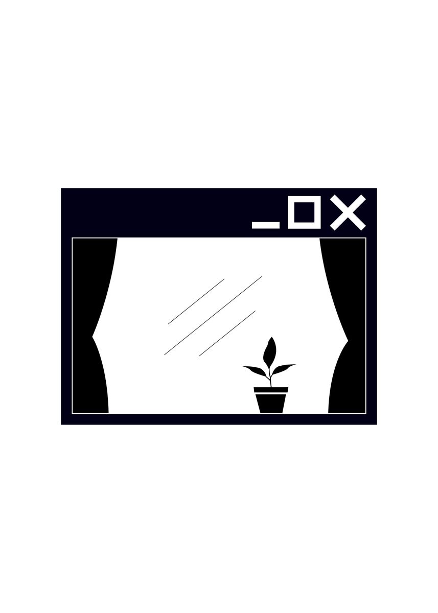 'Window' Poster, picture, metal print, paint by Viktor Hertz | Displate