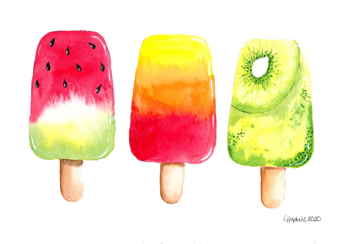 'fruit Popsicle artwork ' Poster by TheArtyApples | Displate