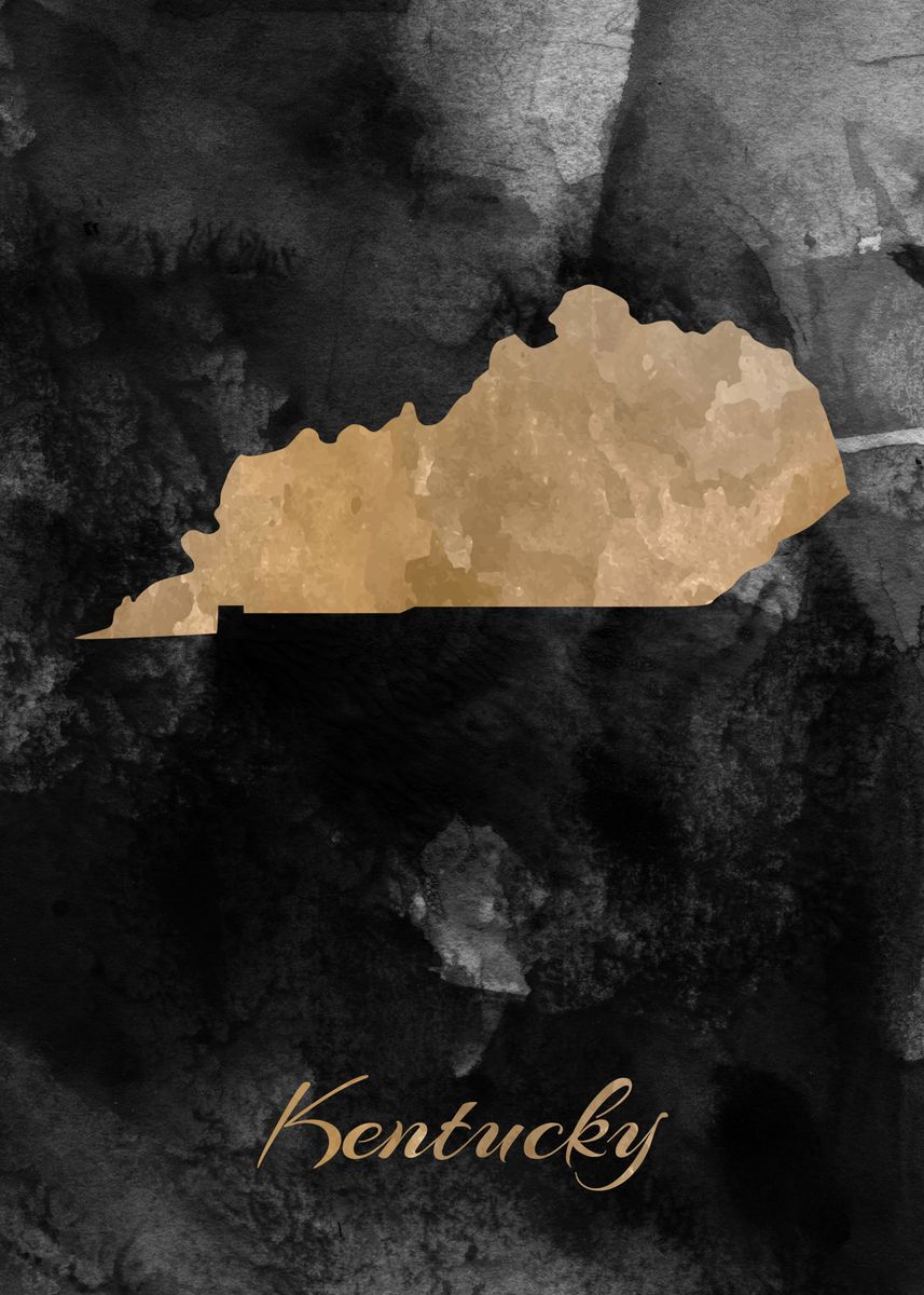 'Kentucky' Poster, picture, metal print, paint by Mr Maker | Displate