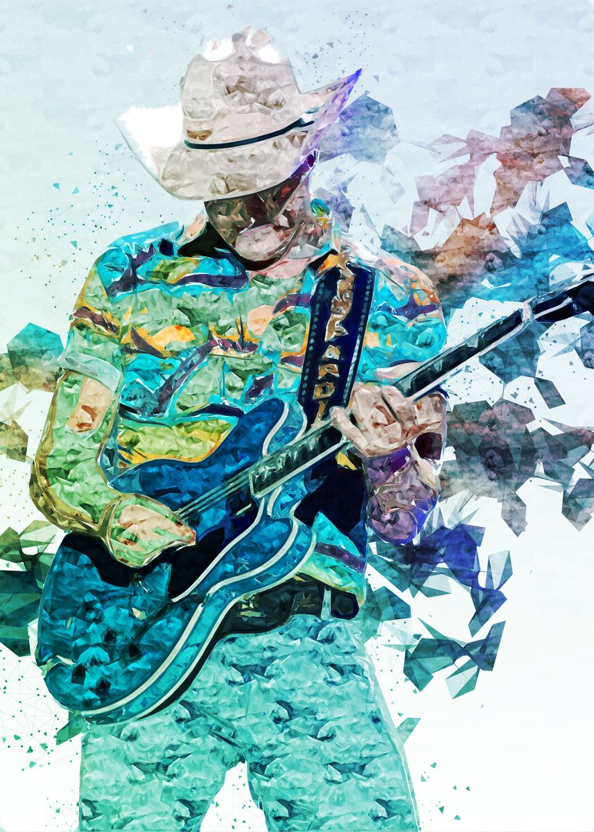 'Jon Pardi' Poster, picture, metal print, paint by Franklin Ruben ...