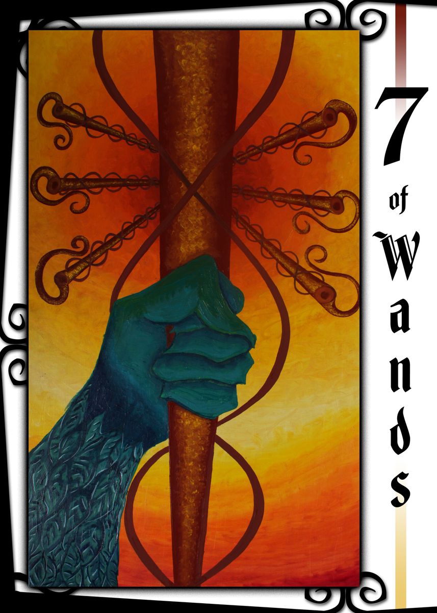 '7 of wands' Poster by Raknor | Displate