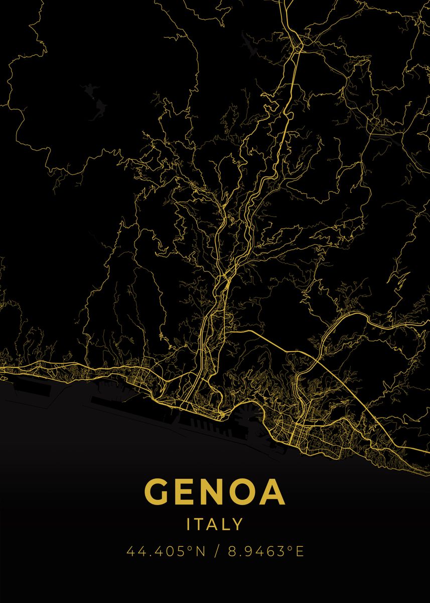 'Genoa Italy' Poster by Conceptual Photography | Displate