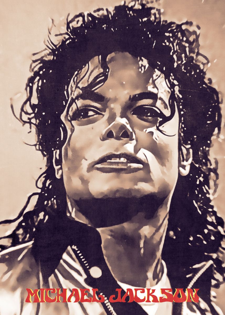 'Michael Jackson' Poster by Anxhela Sufa | Displate