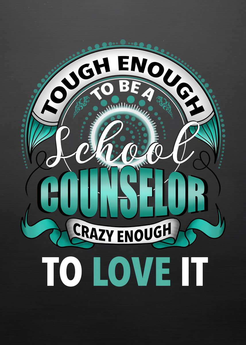 'Teacher School Counselor' Poster, picture, metal print, paint by ...