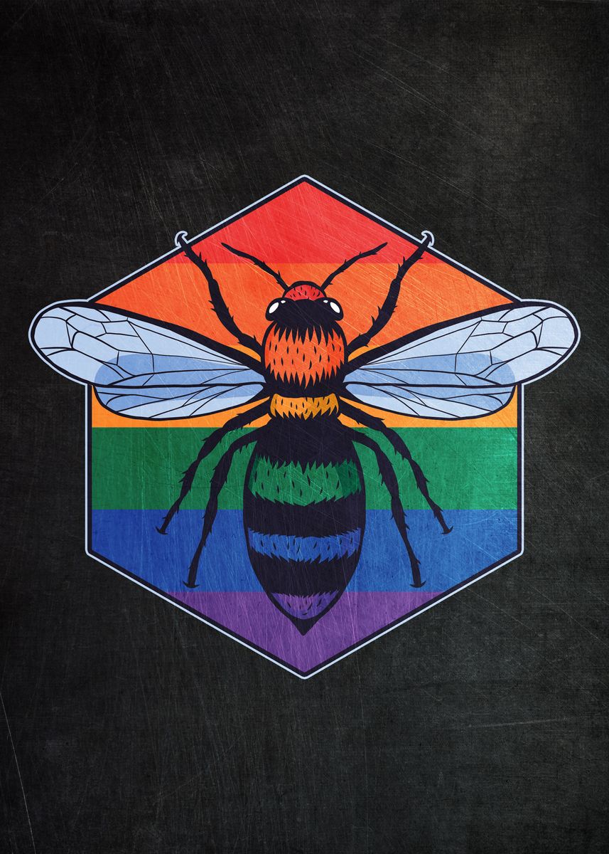 'Beekeeper Bee Retro Design' Poster by PosterWorld | Displate