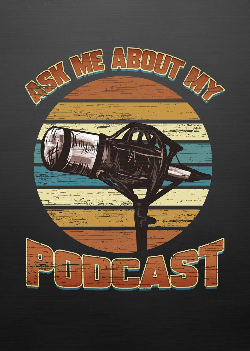 'Podcast Radio Show Host' Poster by Biglui | Displate