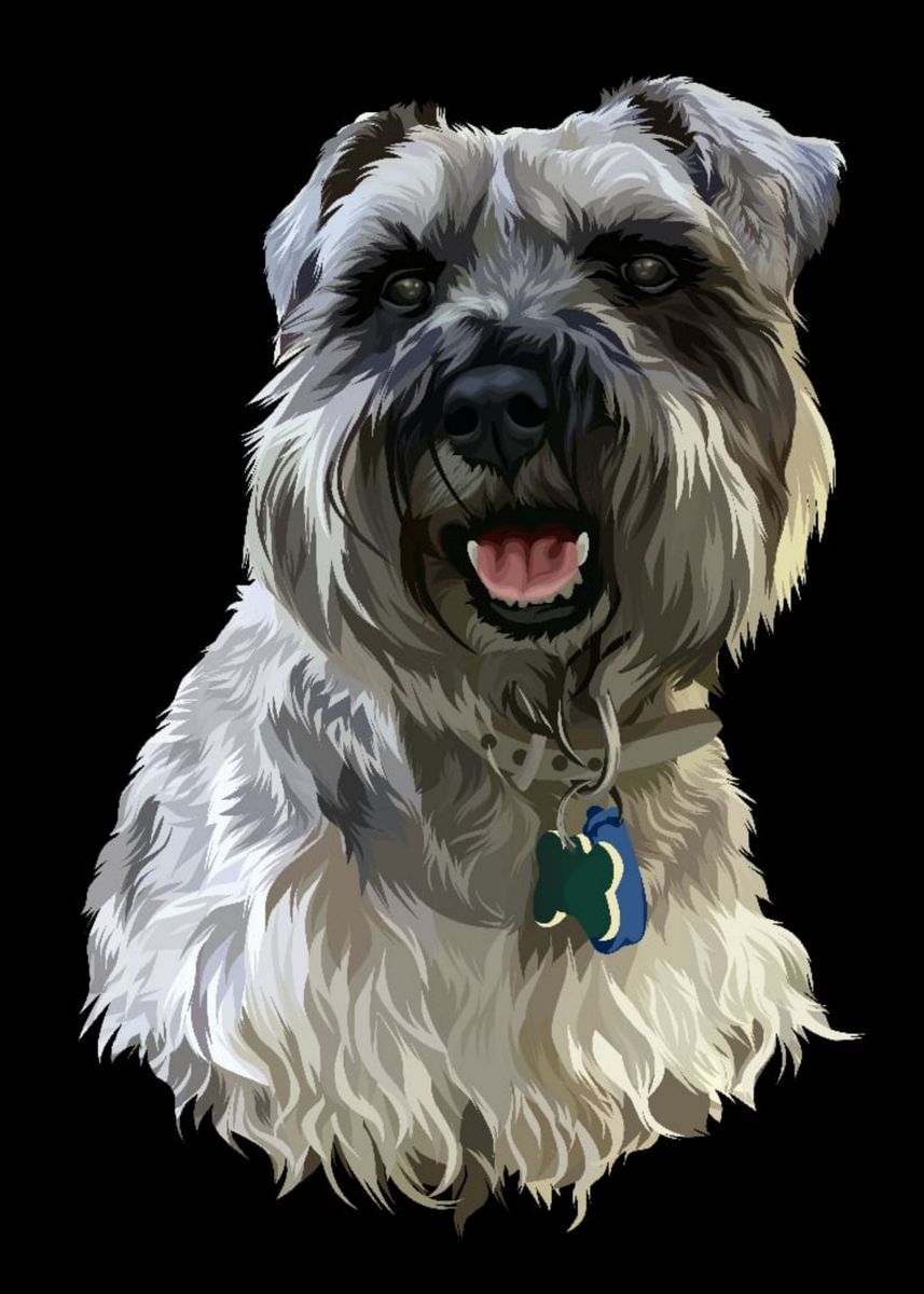 'The Dog Vector' Poster, picture, metal print, paint by Ega WaMa | Displate