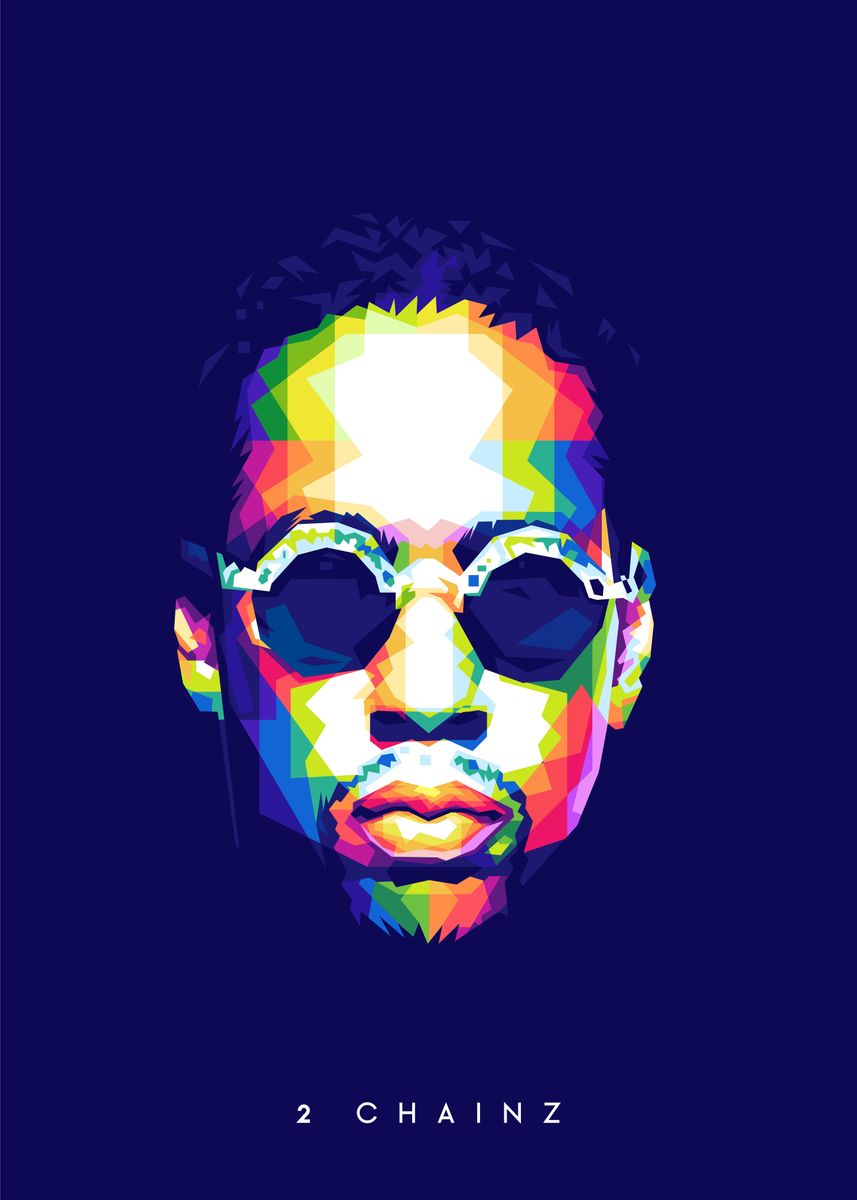'2 CHAINZ' Poster, picture, metal print, paint by Fiorino Piscal Akbar ...
