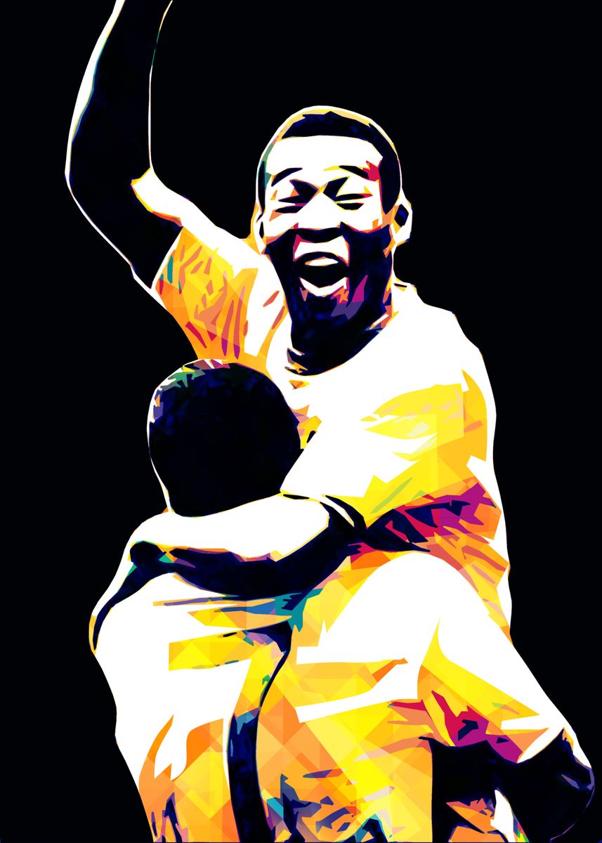 'Pele' Poster, picture, metal print, paint by Creative Shop | Displate