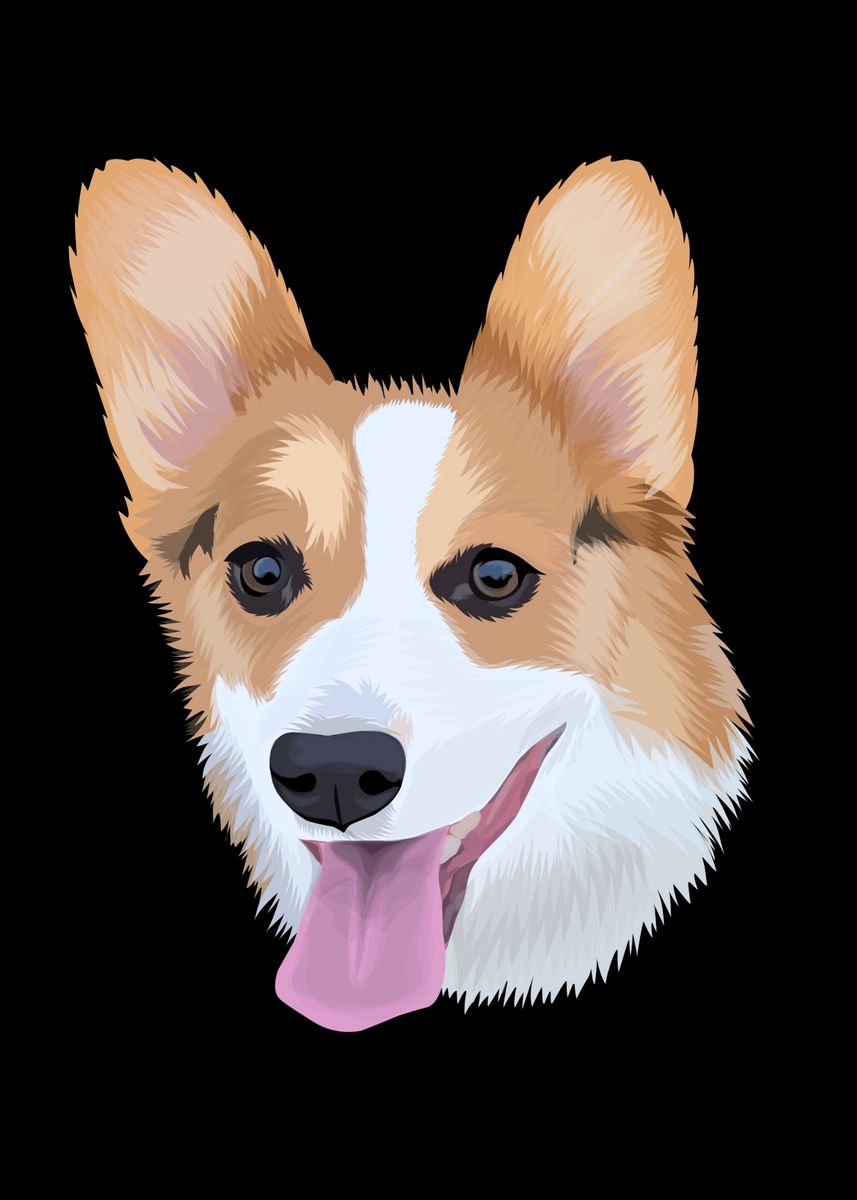 'The Dog Vector' Poster by Ega WaMa | Displate