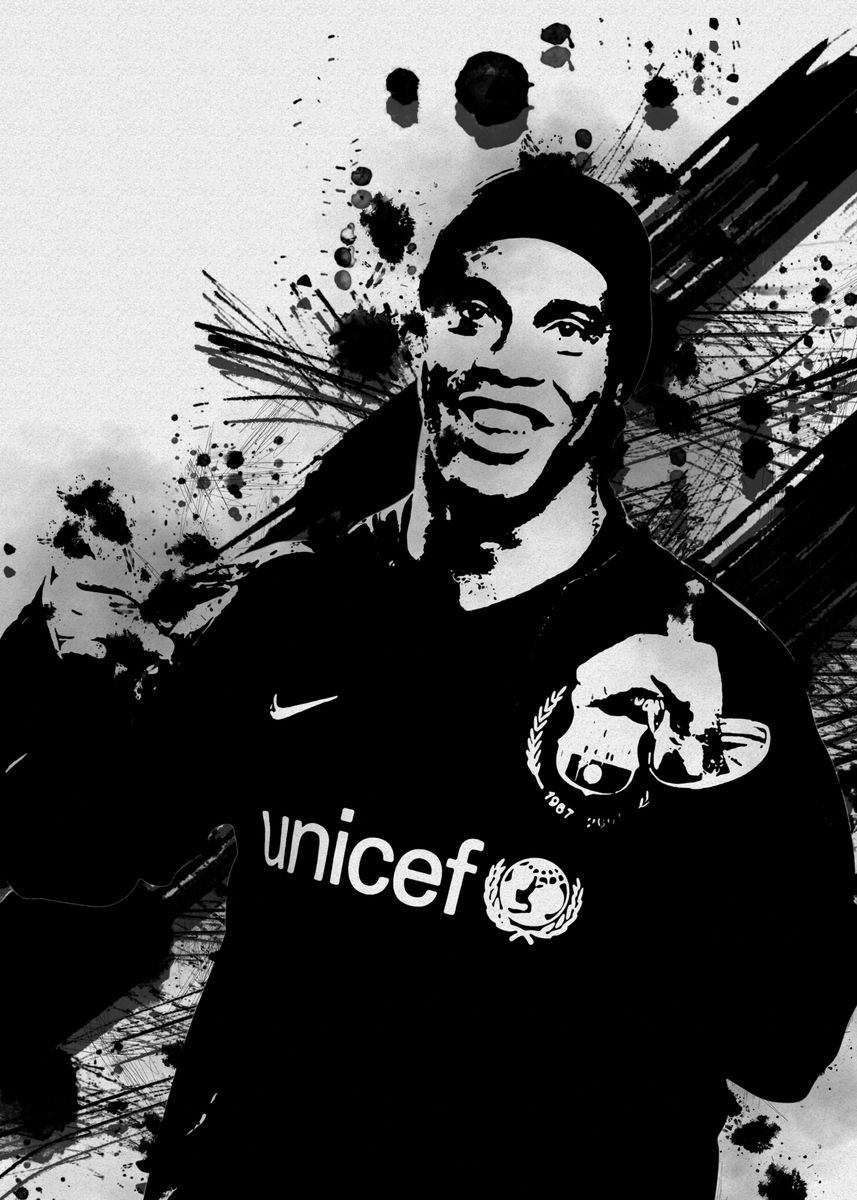 'Ronaldinho' Poster by dmc 696 | Displate