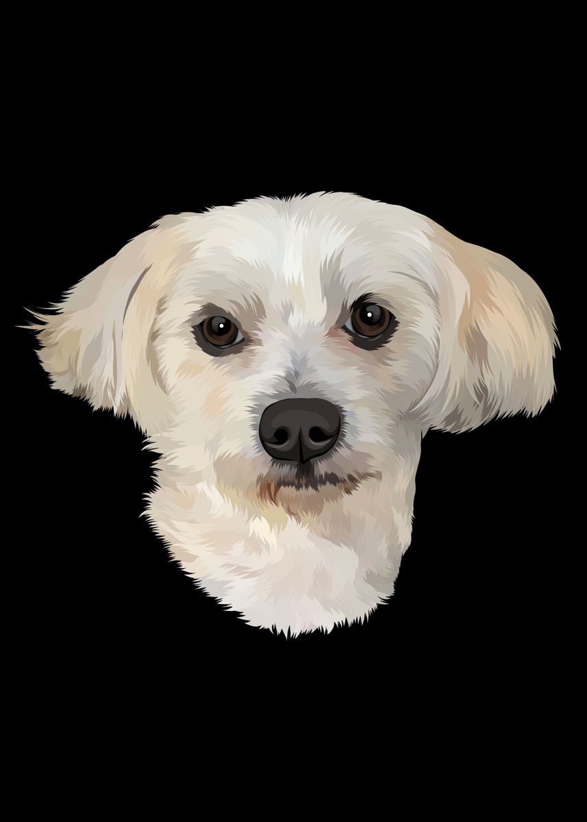 'The Dog Vector' Poster, picture, metal print, paint by Ega WaMa | Displate