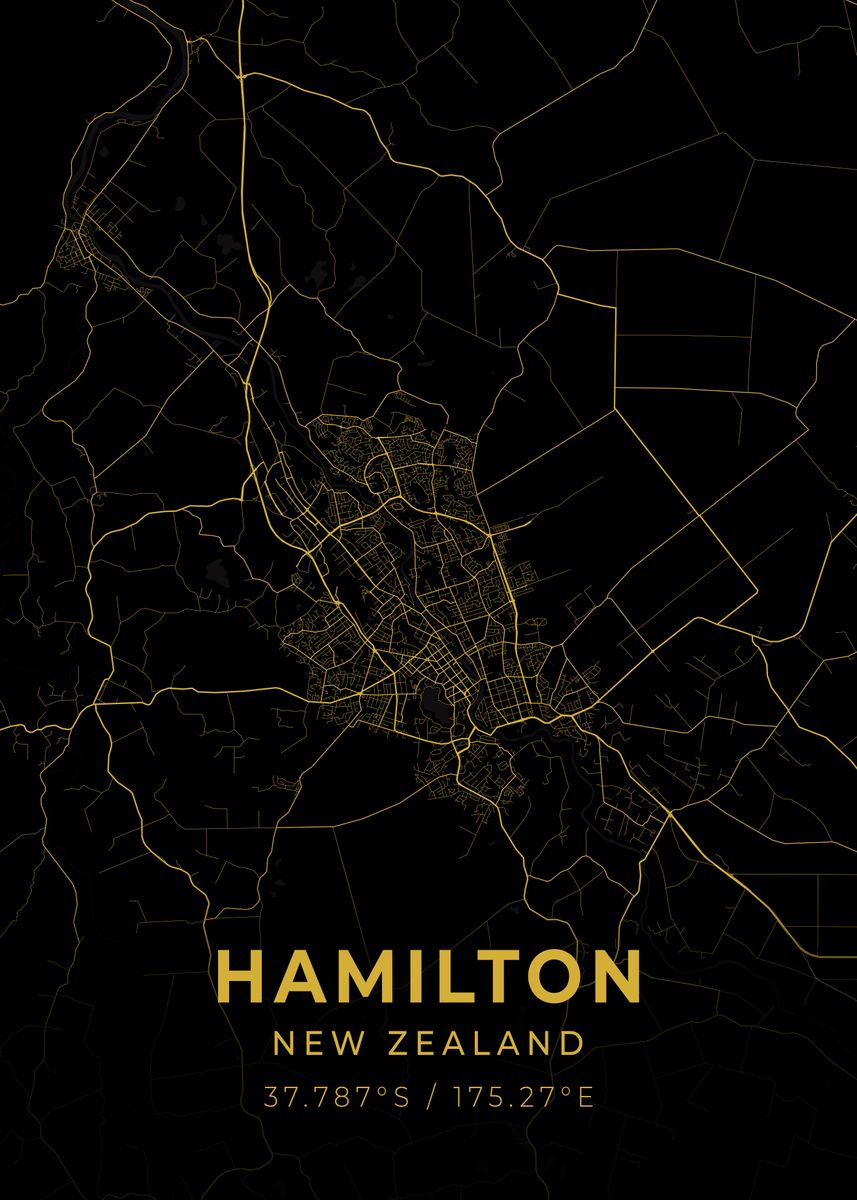 'Hamilton New Zealand' Poster by Conceptual Photography | Displate
