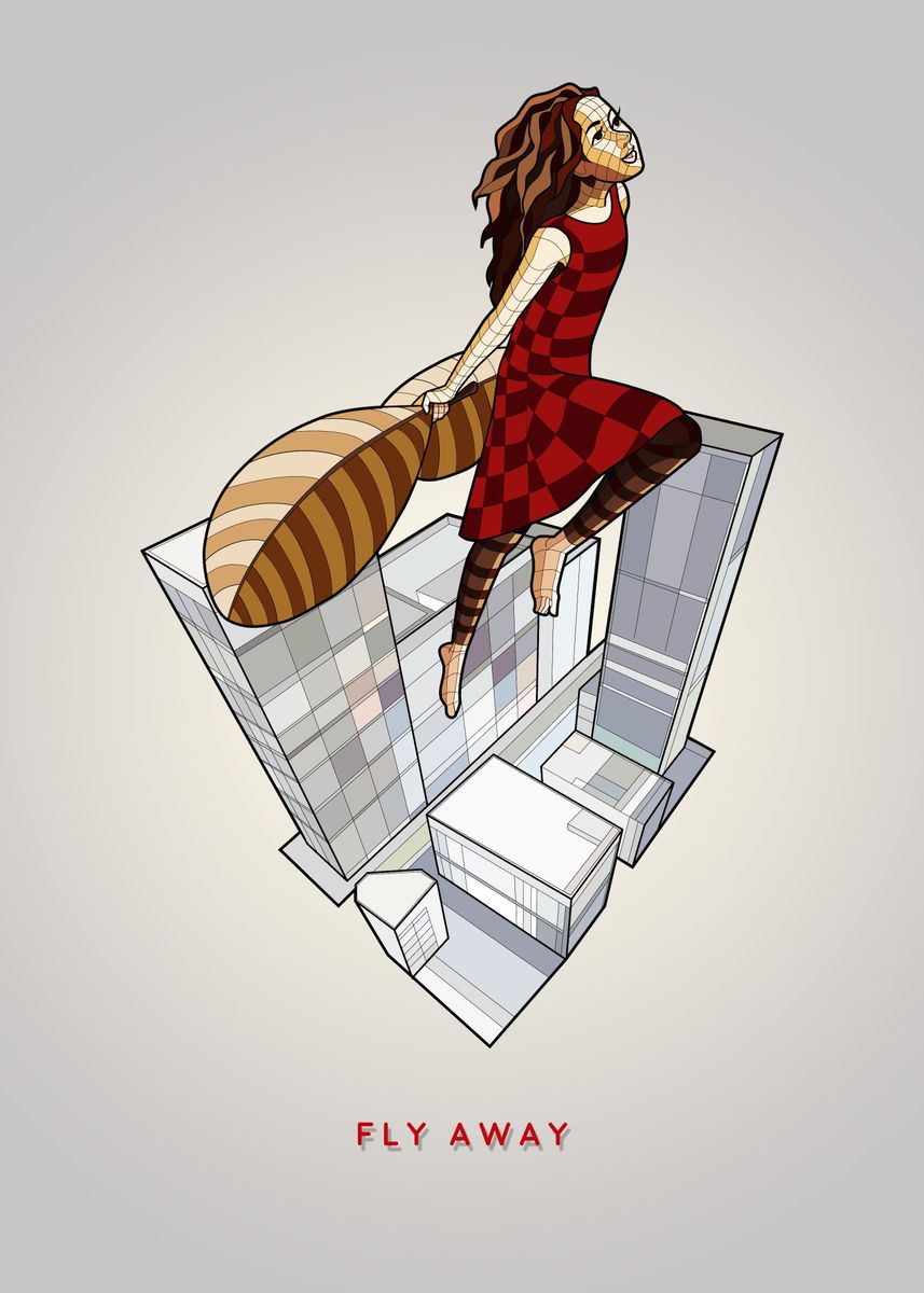 'Fly Away' Poster, picture, metal print, paint by ARNOLD DC | Displate