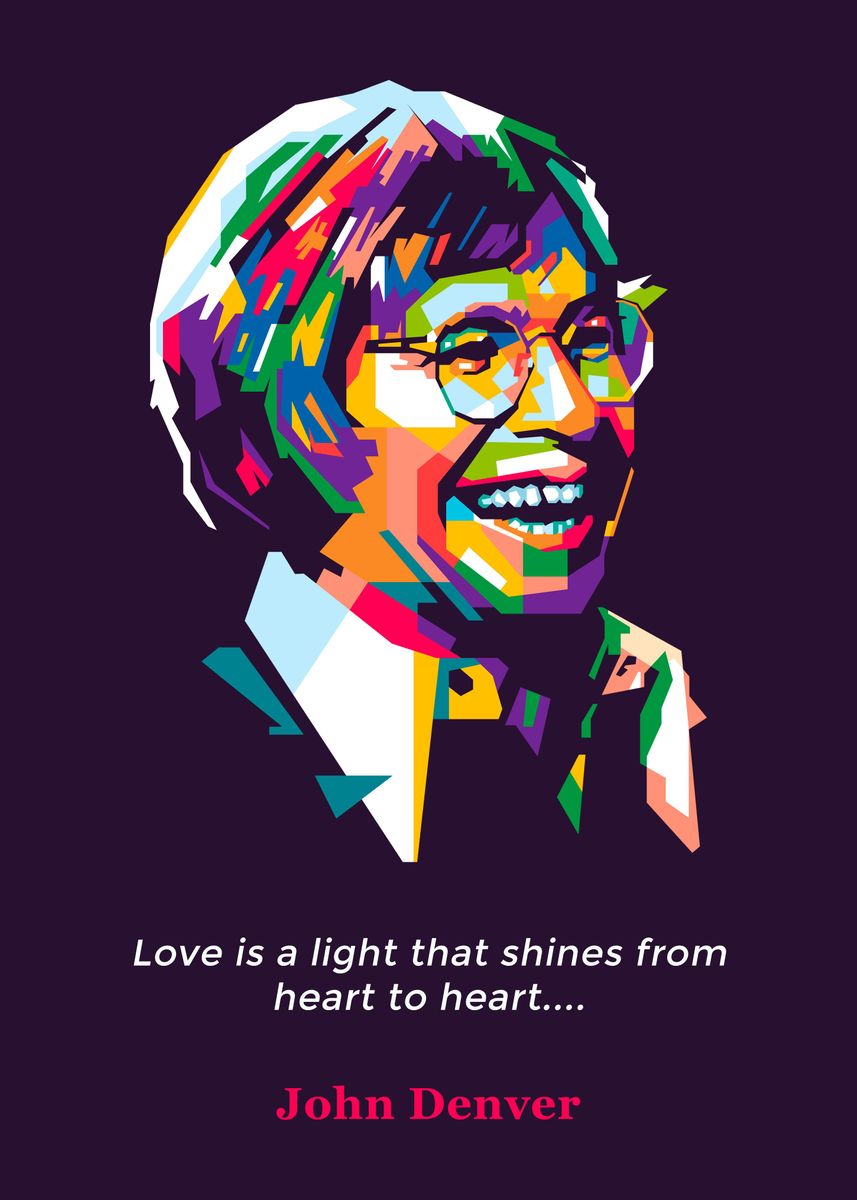 'John Denver ' Poster, picture, metal print, paint by nofa aji zatmiko ...