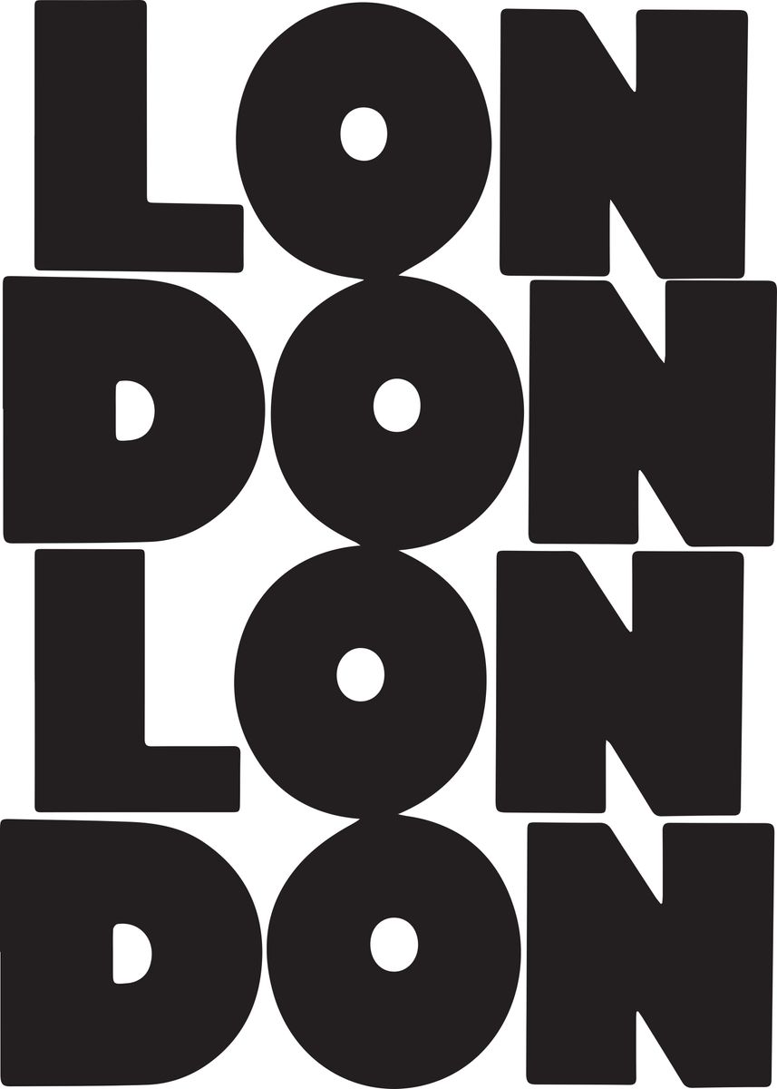 'London Type' Poster by Create Purkarthofer | Displate