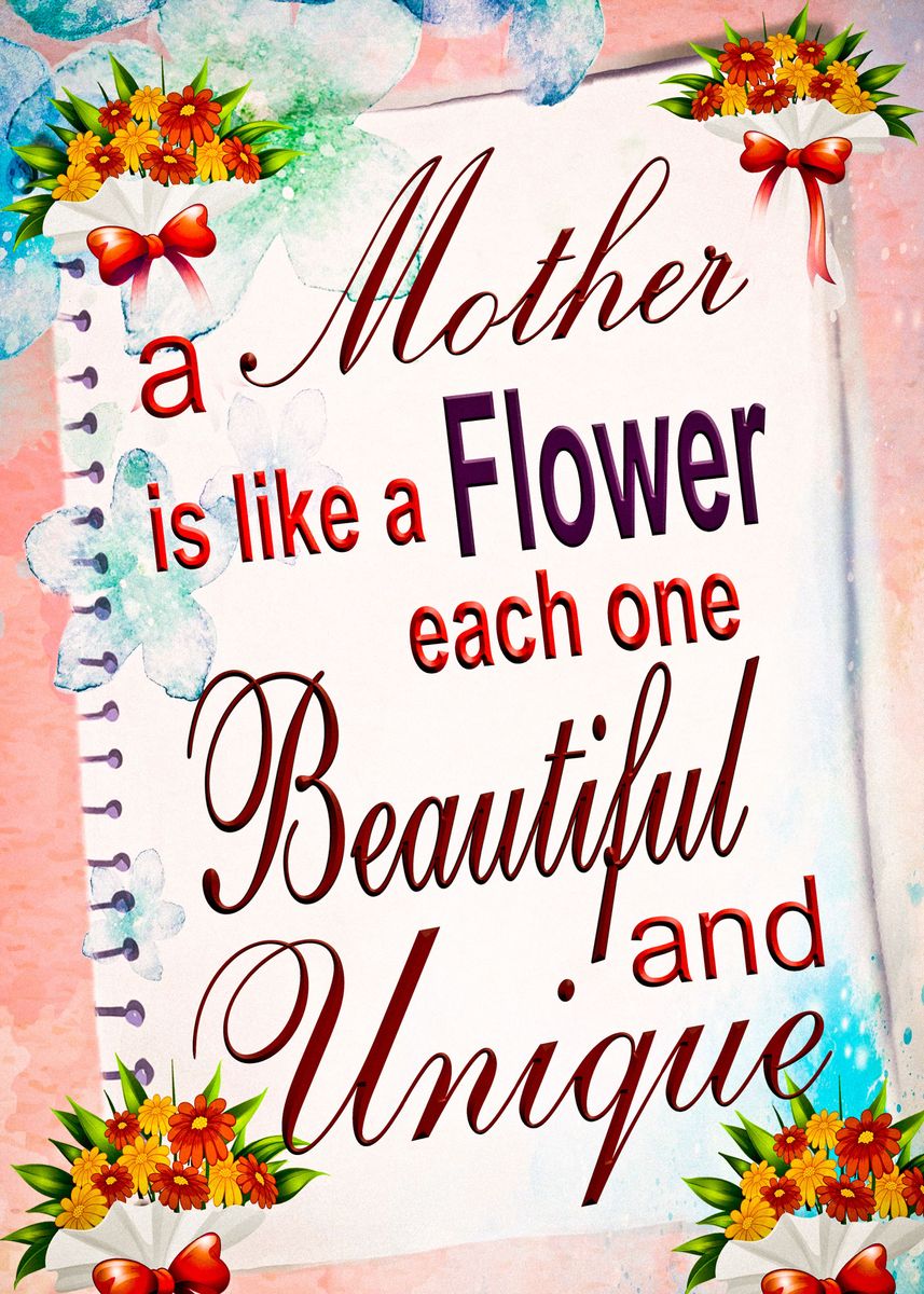 'To Mom With Love05' Poster, picture, metal print, paint by ANDRE MCKAY ...