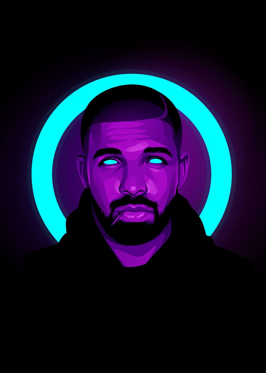 'Drake' Poster, picture, metal print, paint by Mousely Mousely | Displate