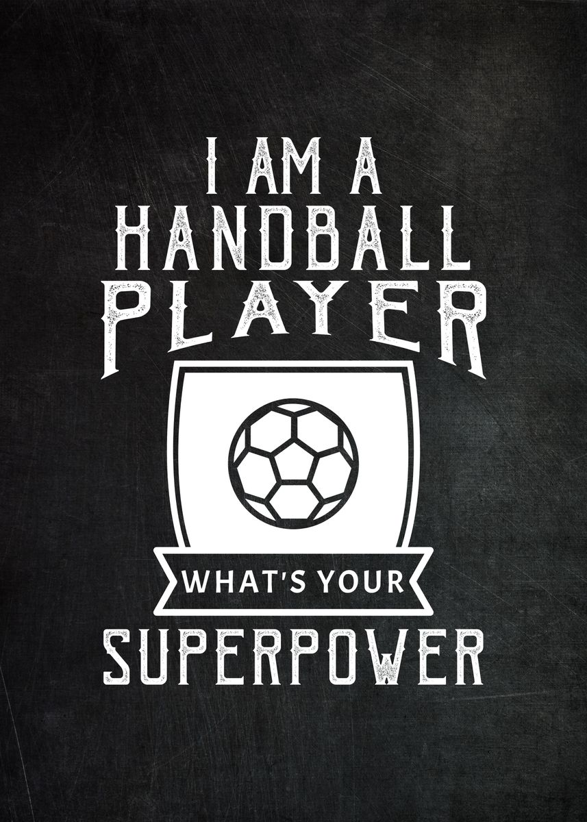 'Handball Player Gift Idea' Poster by PosterWorld | Displate