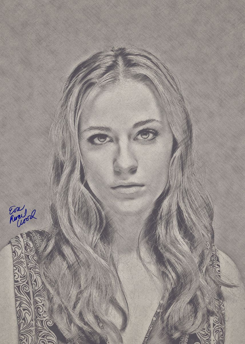 'Evan Rachel Wood' Poster, picture, metal print, paint by John Smith ...