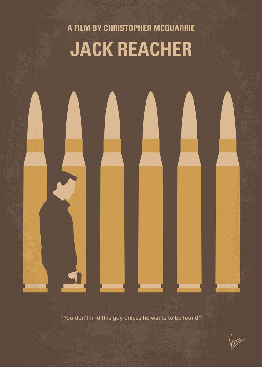 'No1176 My Jack Reacher ' Poster, picture, metal print, paint by ...