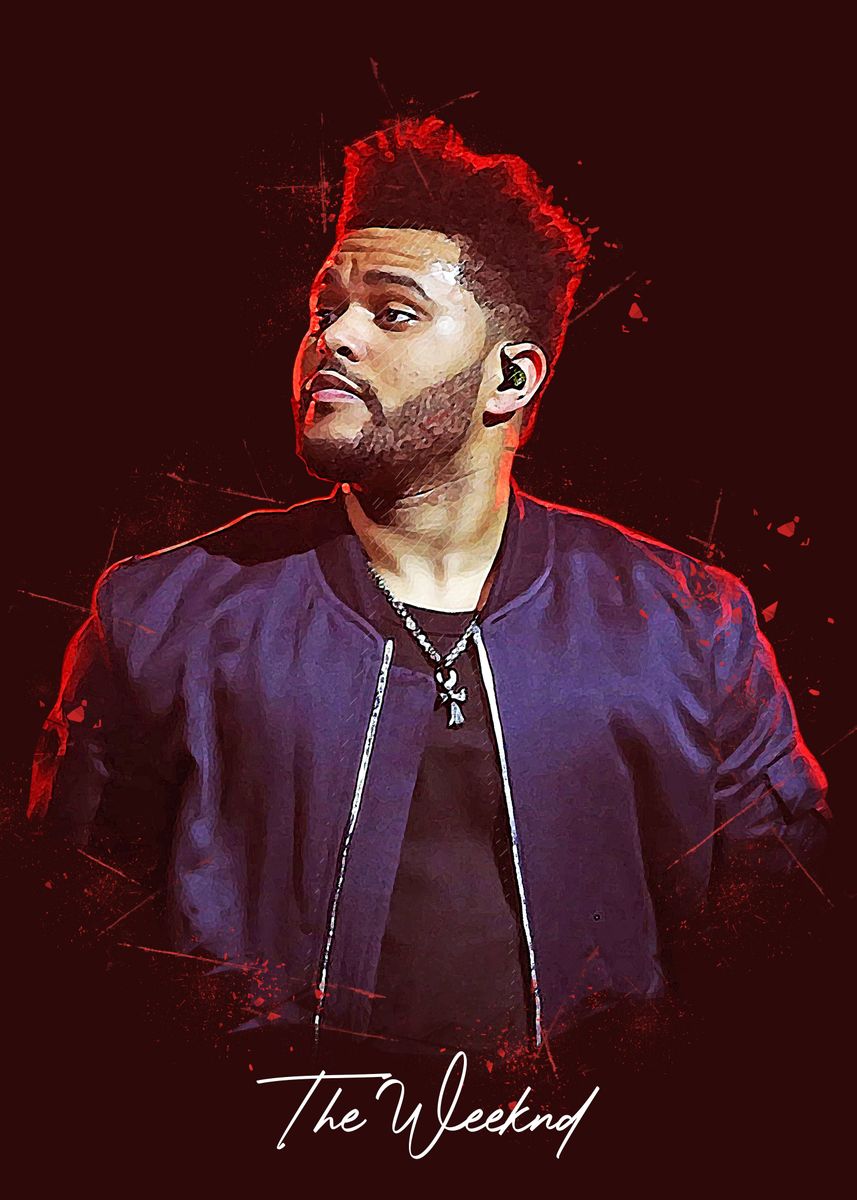 'The Weeknd' Poster, picture, metal print, paint by Creative Shop ...